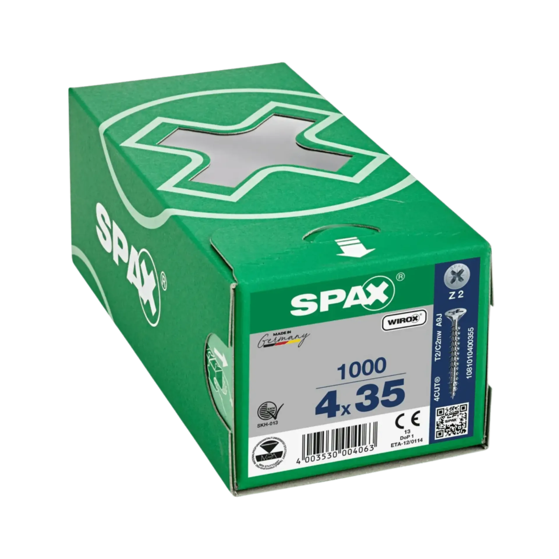 Acheter Spax Vis à bois à filetage complet tête fraisée 4,0x35 PZ2 ...